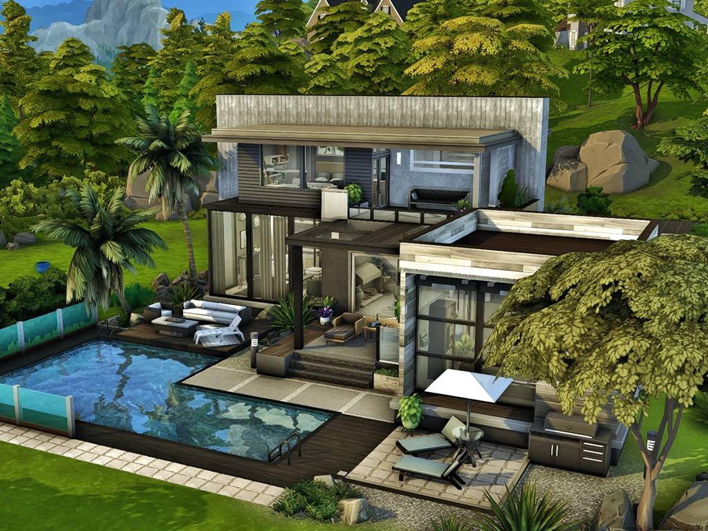 Modern Design House 5 - Gallery - The Sims 4 Rooms / Lots - CurseForge