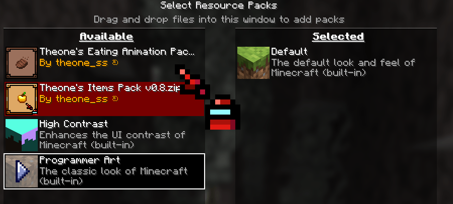 Theone's Eating Animation Pack - Minecraft Resource Packs - CurseForge