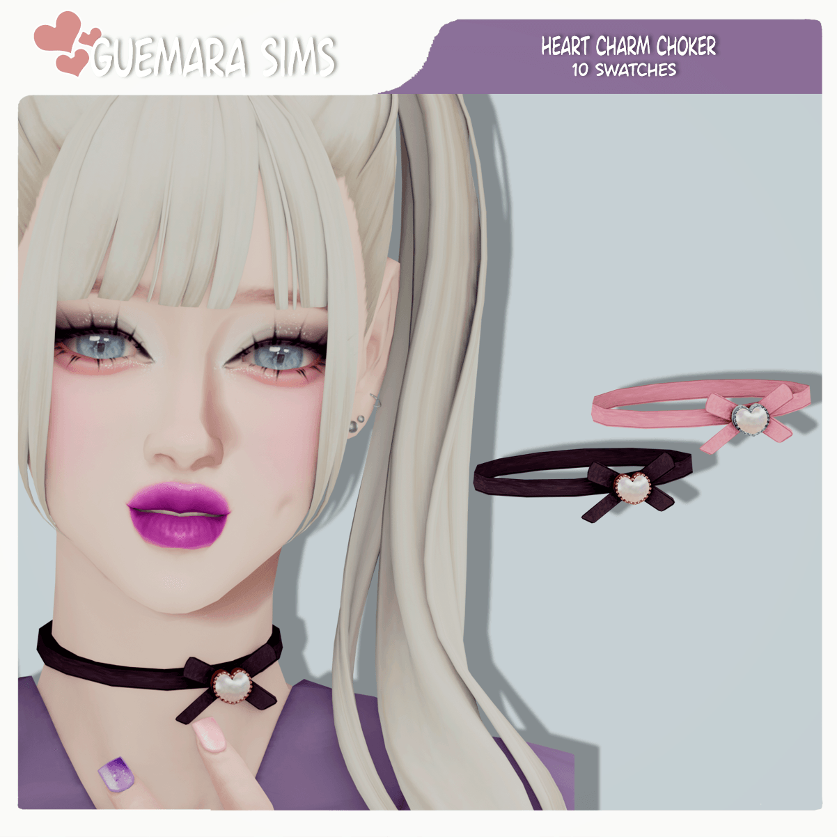 Heart Charm Choker - Gallery - The Sims 4 Create a Sim - CurseForge