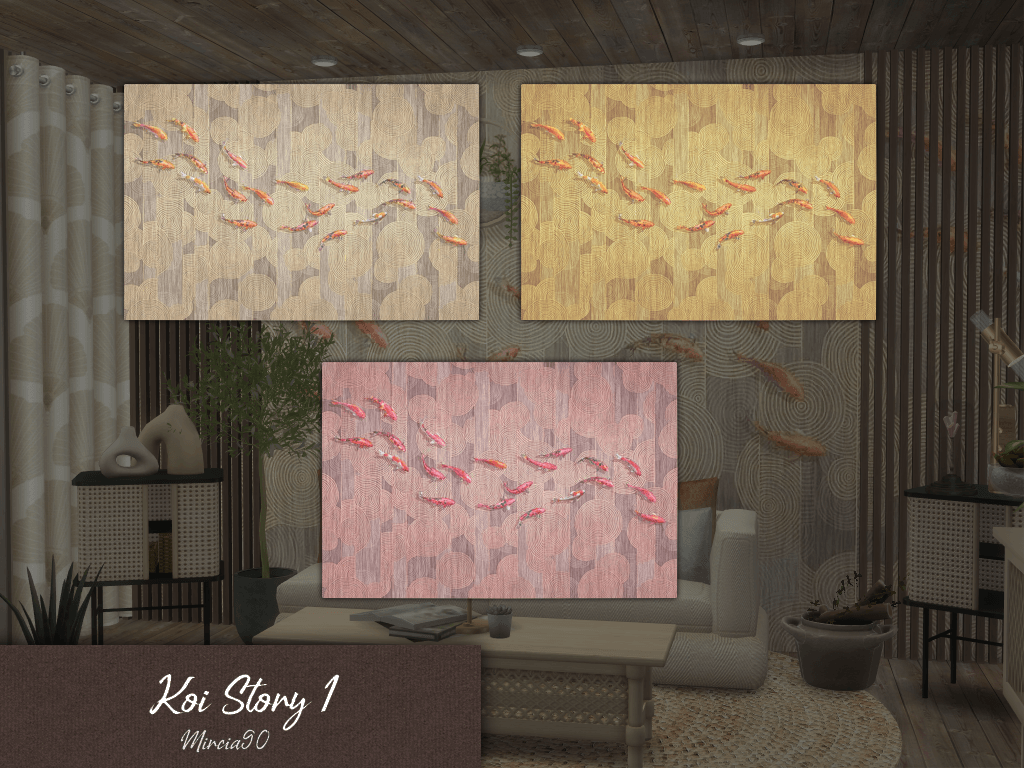 Wallpaper Koi Story #1 - Gallery - The Sims 4 Build / Buy - CurseForge