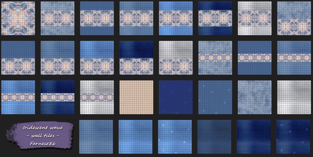 Iridescent wave - wall tiles - Gallery - The Sims 4 Build / Buy ...