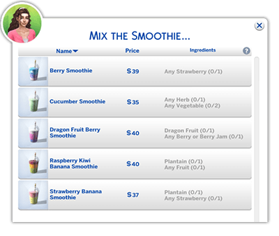 Smoothie for The Functional Blender - The Sims 4 Mods - CurseForge
