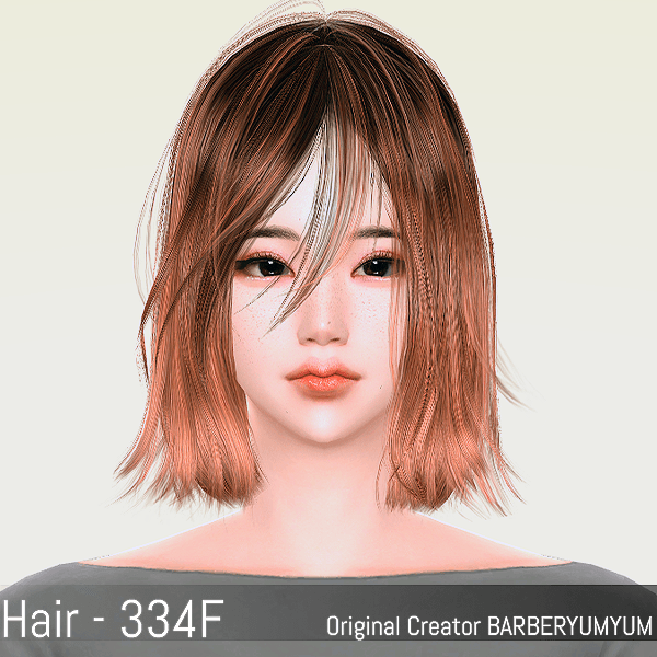 Korean Hair 334F - The Sims 4 Create a Sim - CurseForge