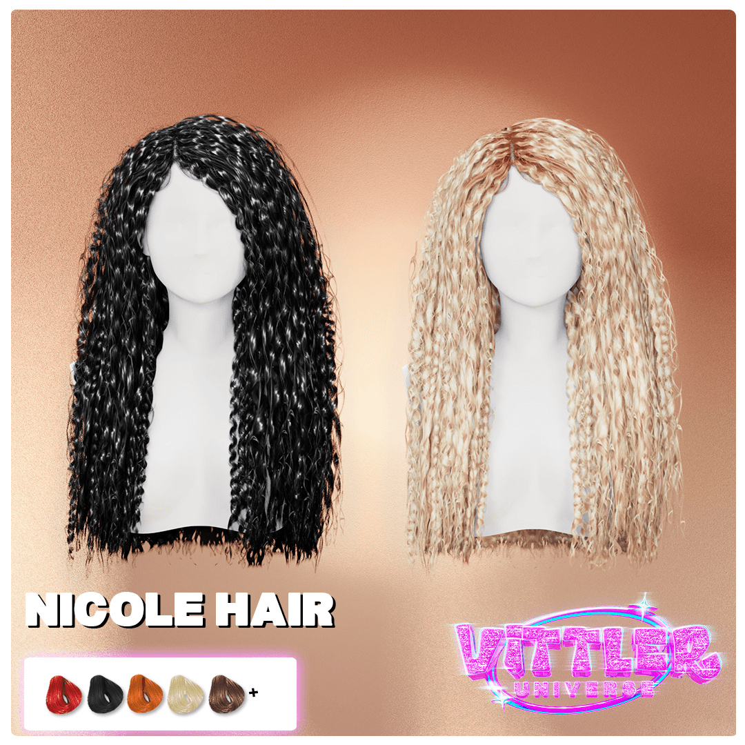 Nicole Curly Hair - Gallery - The Sims 4 Create a Sim - CurseForge