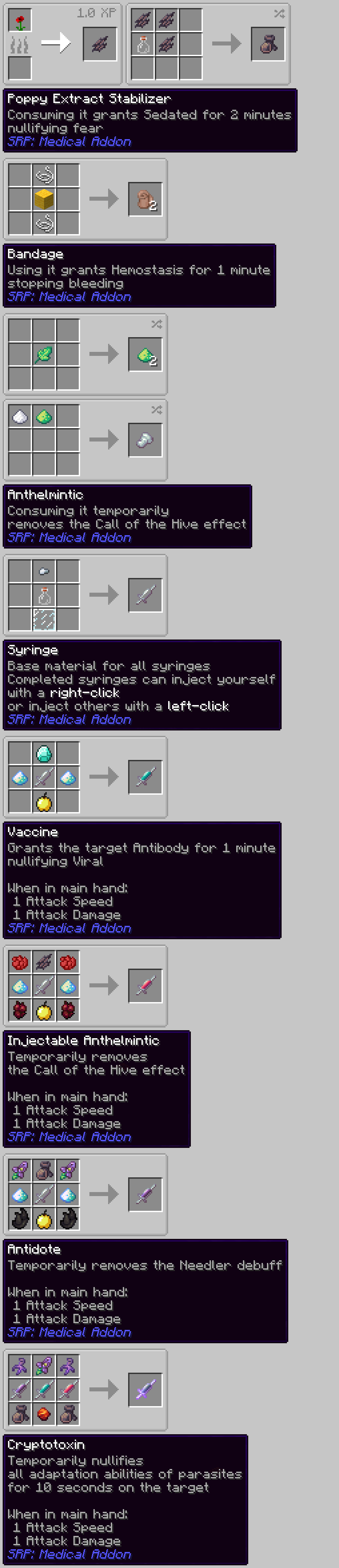 Scape and Run: Parasites Medical Addon - Minecraft Mods - CurseForge