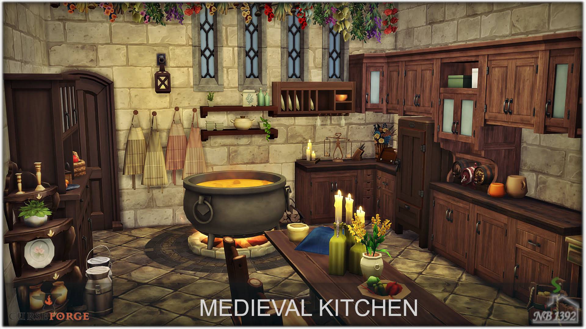 Medieval Kitchen (No CC!) - The Sims 4 Rooms / Lots - CurseForge