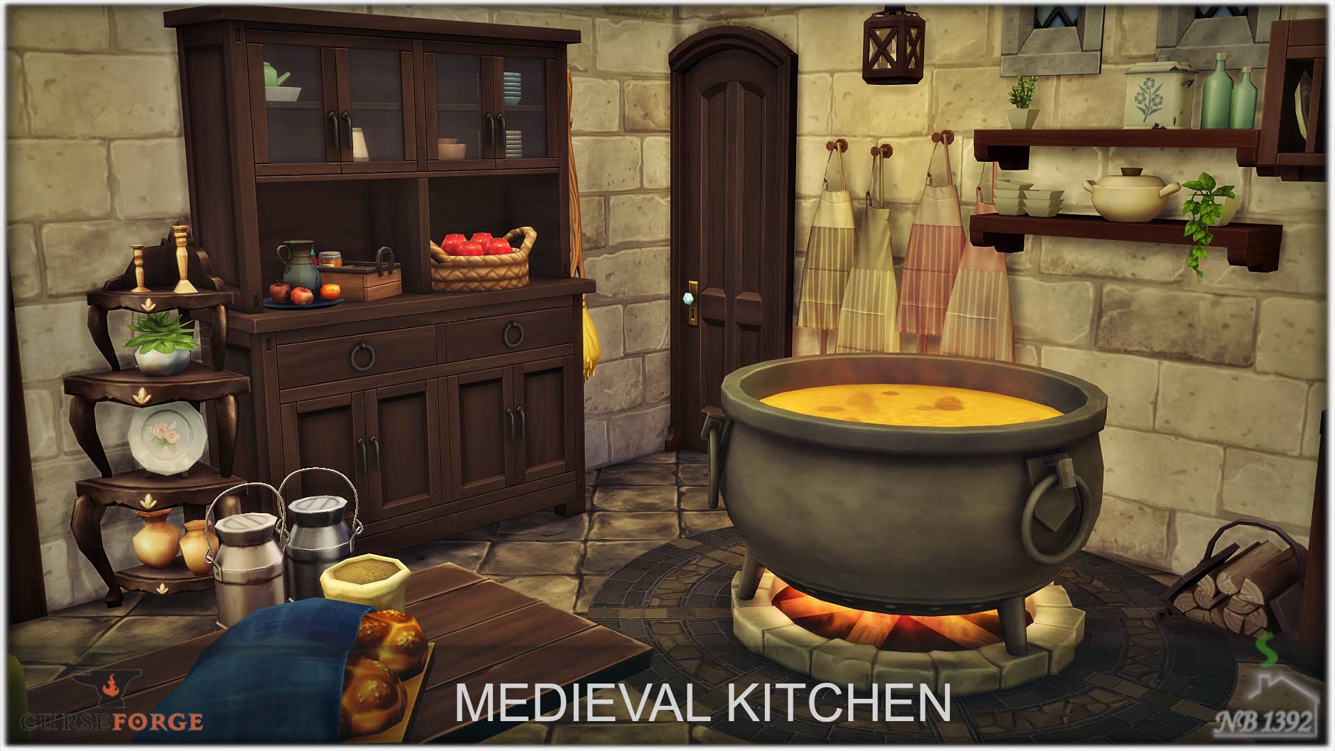 Medieval Kitchen (No CC!) - The Sims 4 Rooms / Lots - CurseForge
