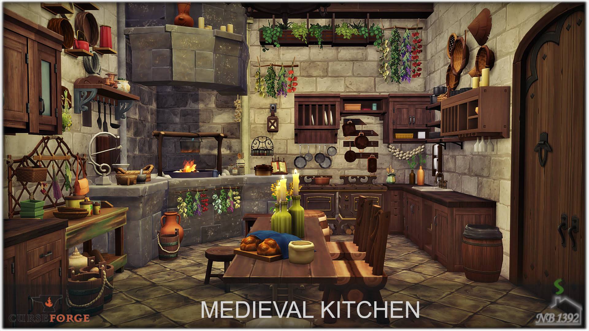 Medieval Kitchen (No CC!) - The Sims 4 Rooms / Lots - CurseForge