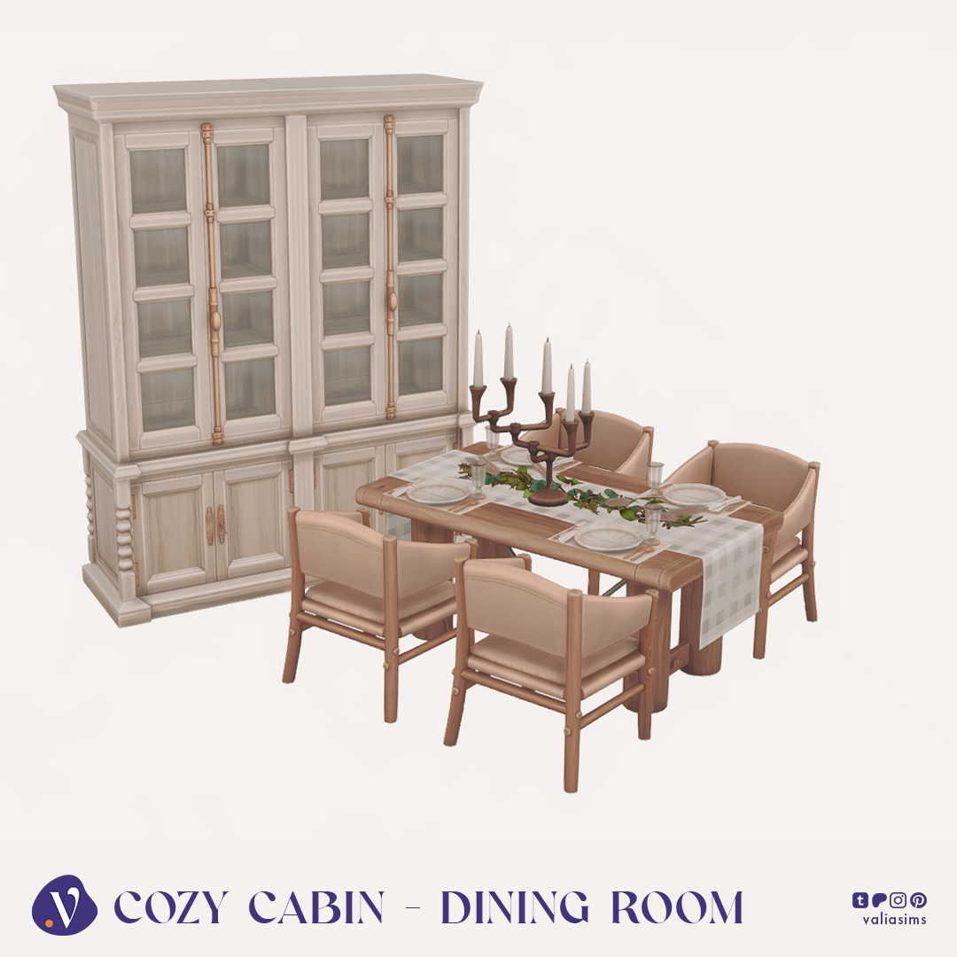 Cozy Cabin Collection - Dining Room - Gallery - The Sims 4 Build / Buy - CurseForge
