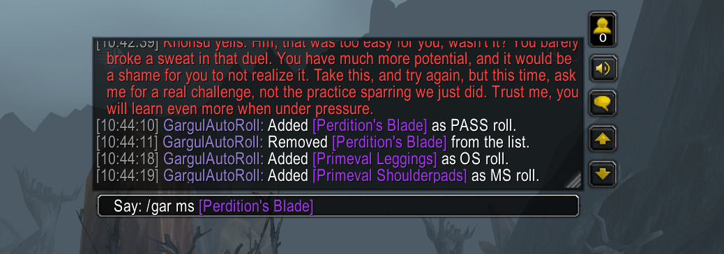 GargulAutoRoll - World of Warcraft Addons - CurseForge