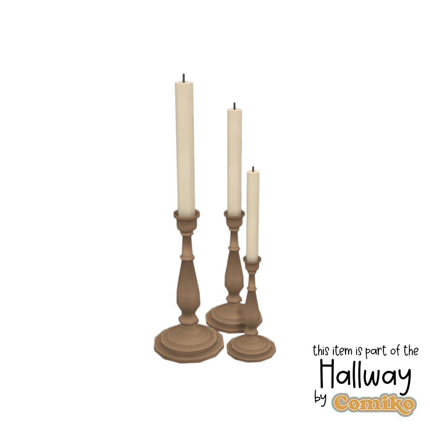 Comiko - Hallway Tall Candles - Gallery - The Sims 4 Build / Buy ...