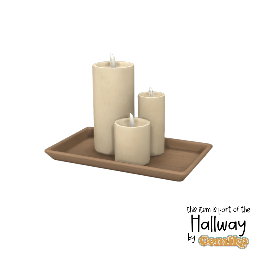 Comiko - Hallway Tray With Candles - Gallery - The Sims 4 Build / Buy ...