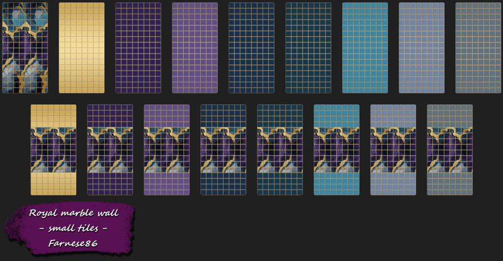 Royal marble wall - small tiles - Gallery - The Sims 4 Build / Buy ...