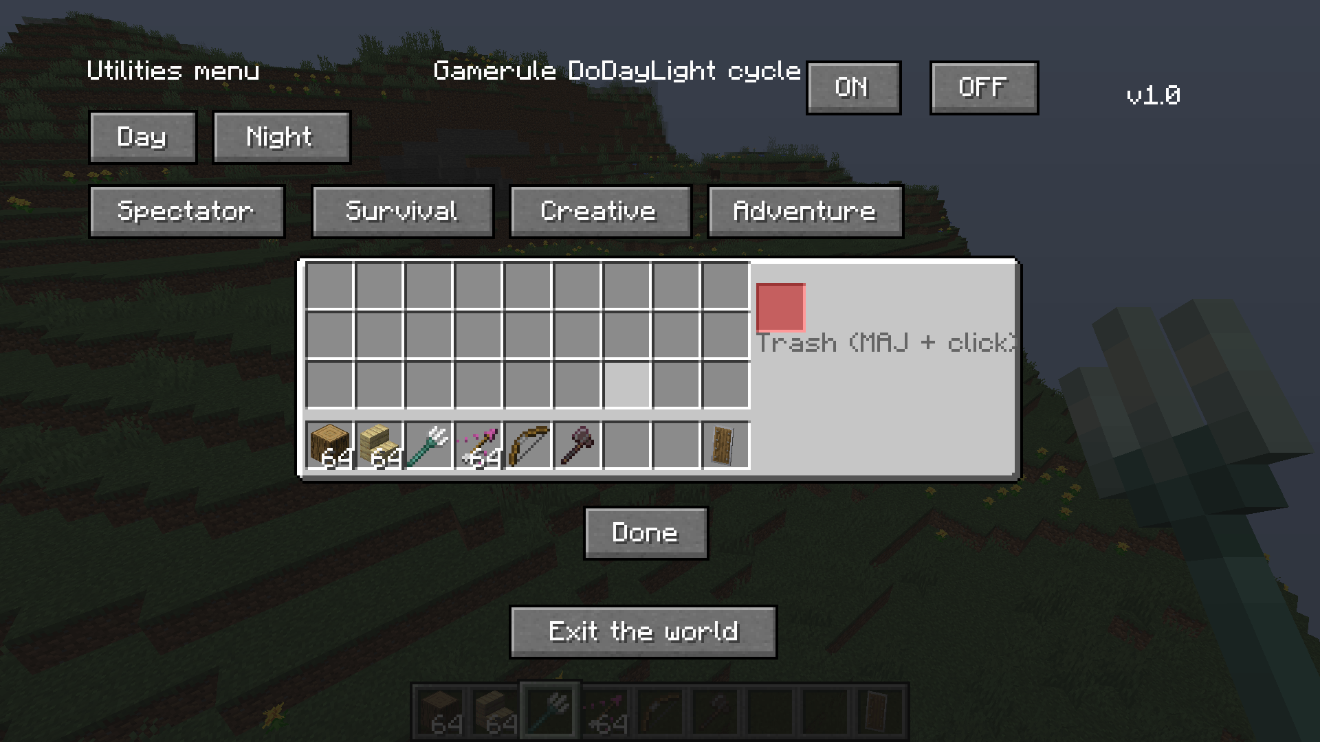 Utilities Menu - Minecraft Mods - CurseForge