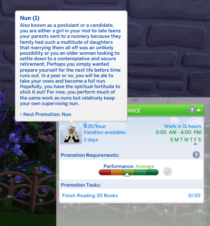 Medieval Nun Career - Gallery - The Sims 4 Mods - CurseForge