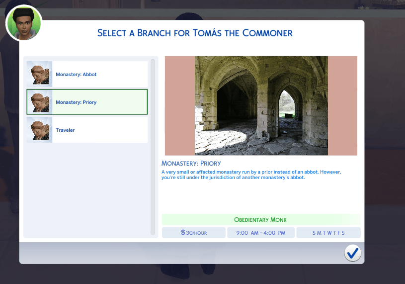 Medieval Monk Career - Gallery - The Sims 4 Mods - CurseForge
