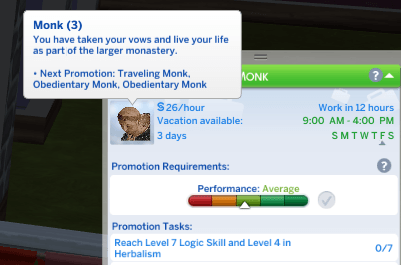 Medieval Monk Career - Gallery - The Sims 4 Mods - CurseForge