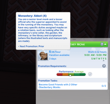 Medieval Monk Career - Gallery - The Sims 4 Mods - CurseForge