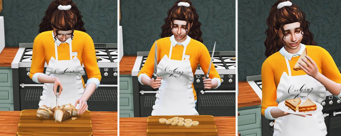 Sandwiches with jam, peanut butter, chocolate and bananas - The Sims 4 ...