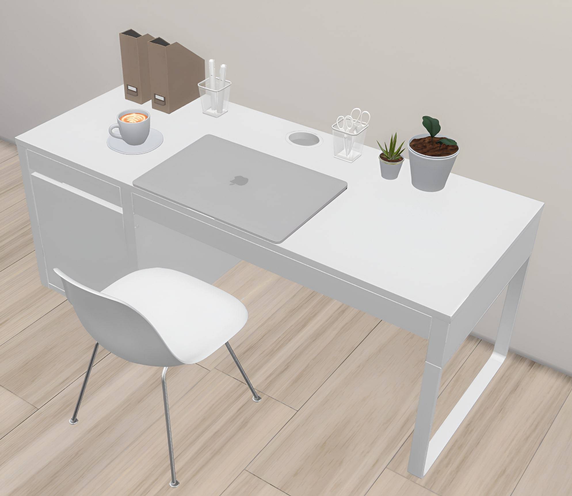 Minimal Sienna office set - Gallery - The Sims 4 Build / Buy - CurseForge