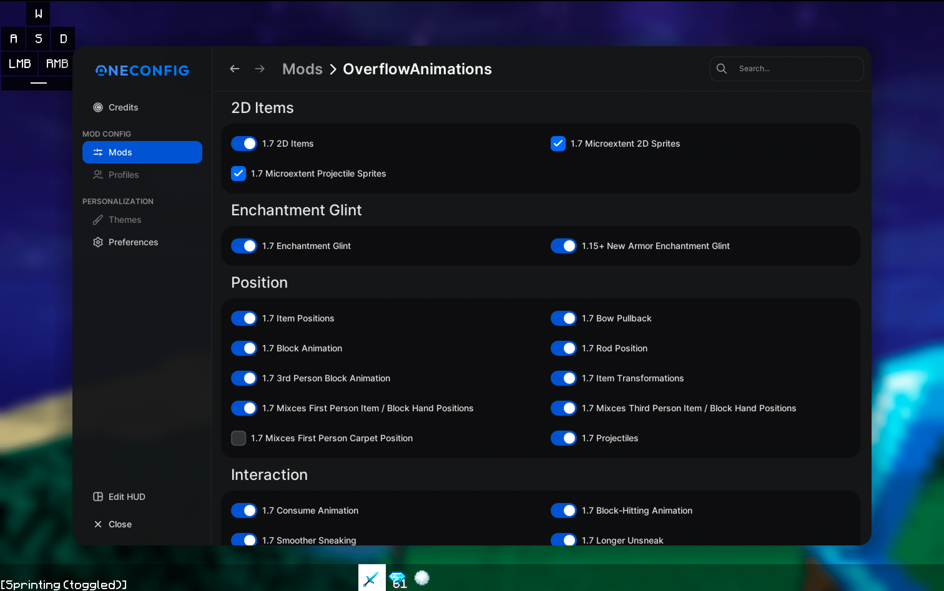 OverflowAnimations - Gallery - Minecraft Mods - CurseForge