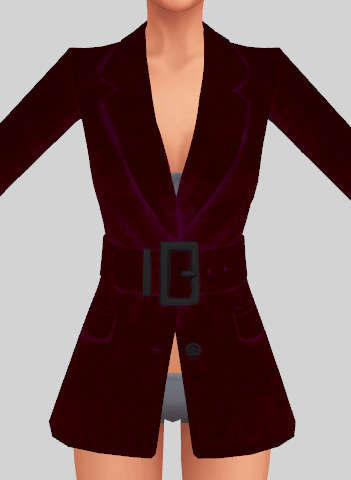 Velvet Blazer - Gallery - The Sims 4 Create a Sim - CurseForge