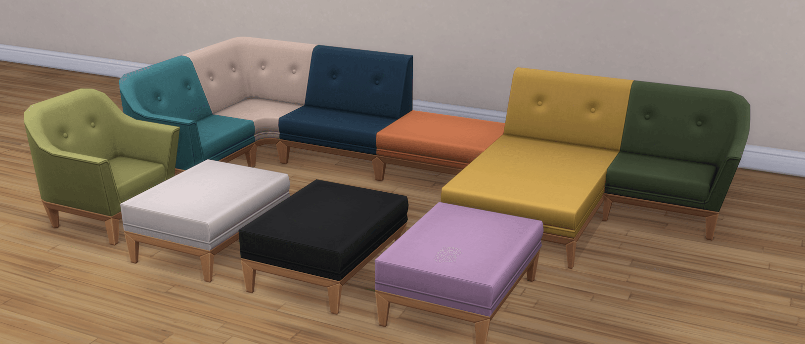 Dream Home Sectionals Reupholstered - The Sims 4 Build / Buy - CurseForge