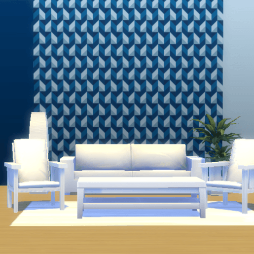 Blue Geometric Pattern - Gallery - The Sims 4 Build / Buy - CurseForge