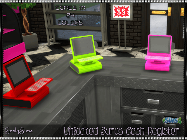 Recolors: Unlocked Suros Cash Register - Gallery - The Sims 4 Build ...