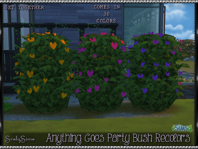 Recolors: Party Bush - Gallery - The Sims 4 Build / Buy - CurseForge