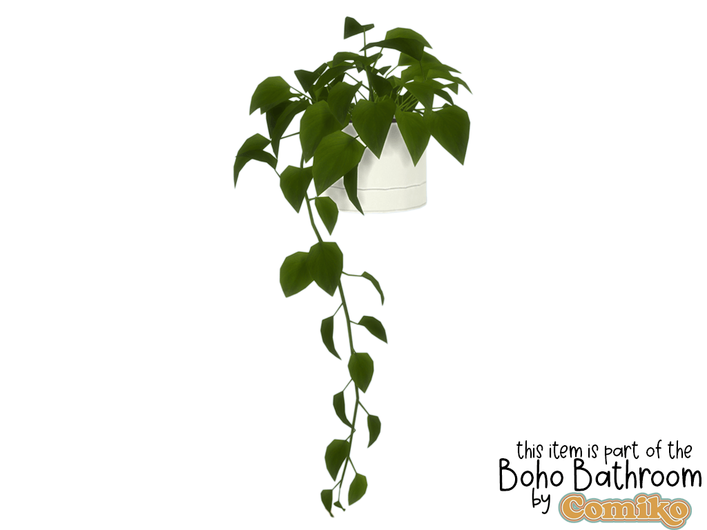 Comiko - Bathroom Boho Plant Falling - Gallery - The Sims 4 Build / Buy ...