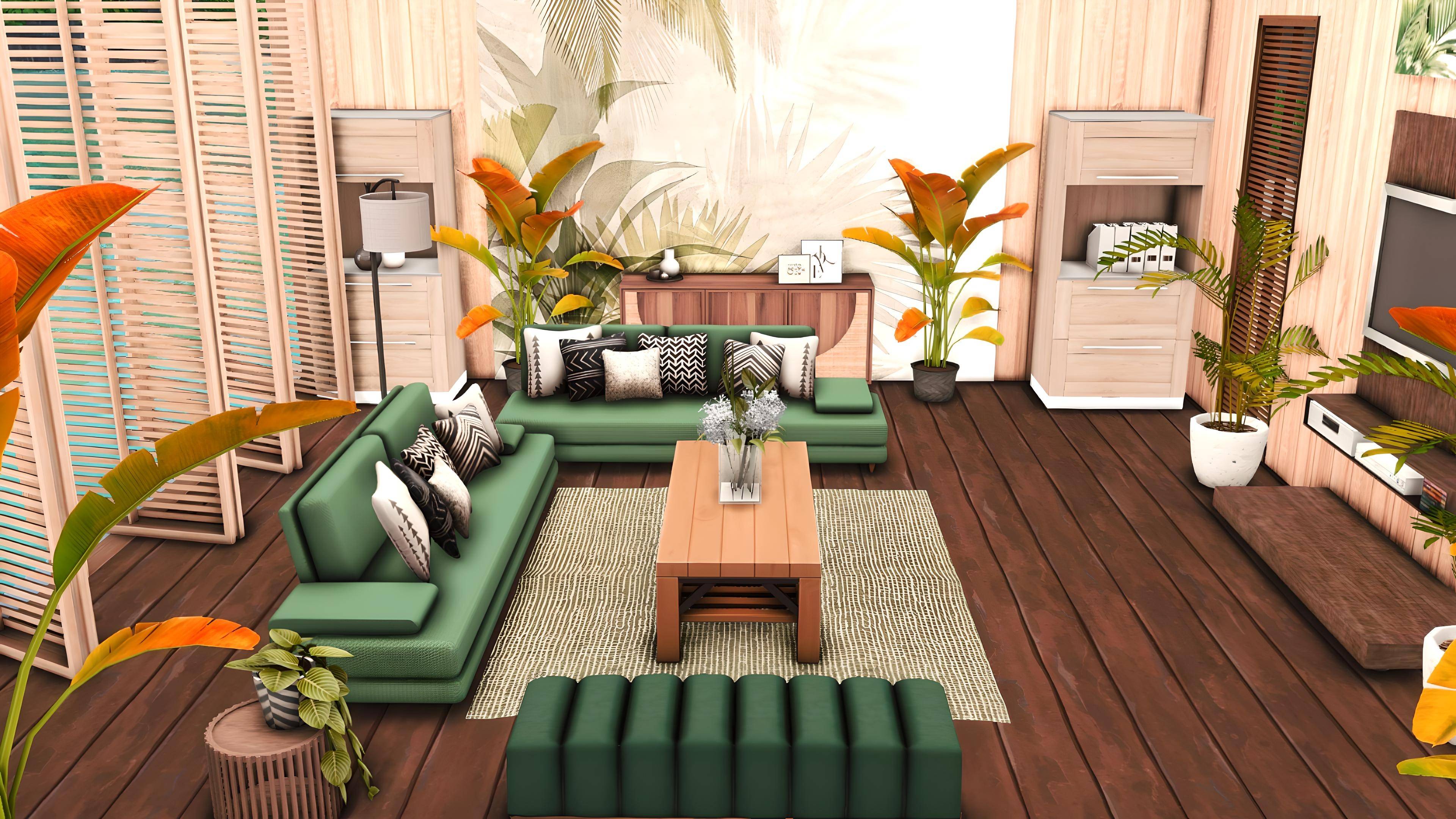 Memina Living Room - Gallery - The Sims 4 Rooms / Lots - CurseForge