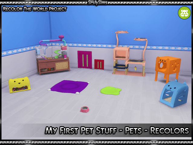 Recolors: My First Pet Stuff - Pets - Gallery - The Sims 4 Build / Buy ...
