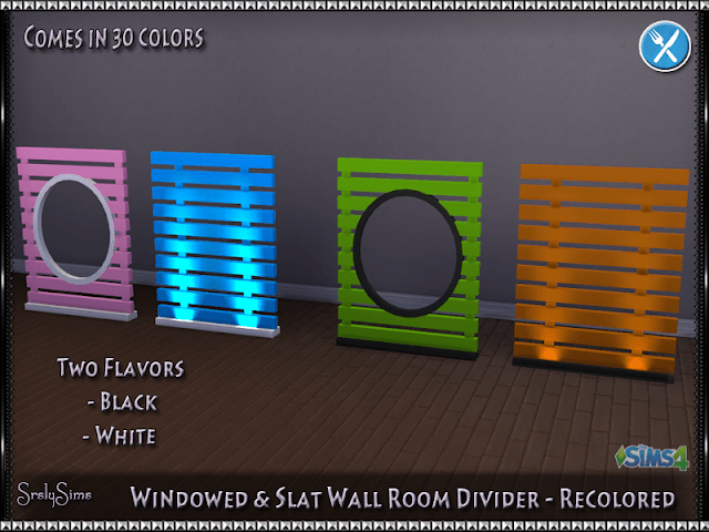 Recolors: Window and Slat Room Dividers - Gallery - The Sims 4 Build ...