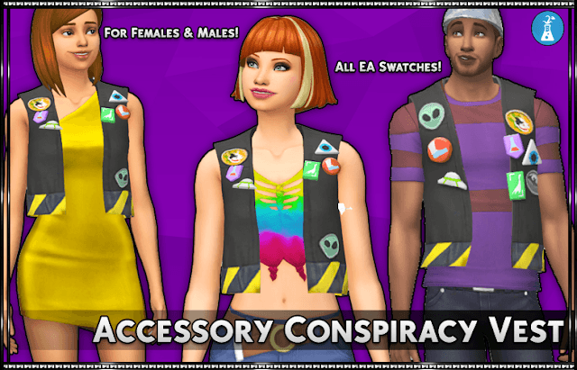 Accessory Conspiracy Vest - Gallery - The Sims 4 Create a Sim - CurseForge