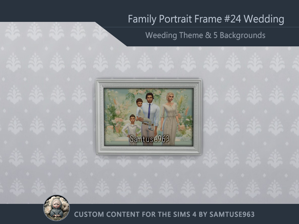 Family Portrait Frame #24 Wedding Samtuse963 - Gallery - The Sims 4 ...