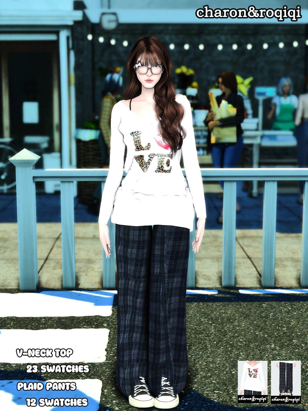 [charon&roqiqi]v-neck top - Gallery - The Sims 4 Create a Sim - CurseForge