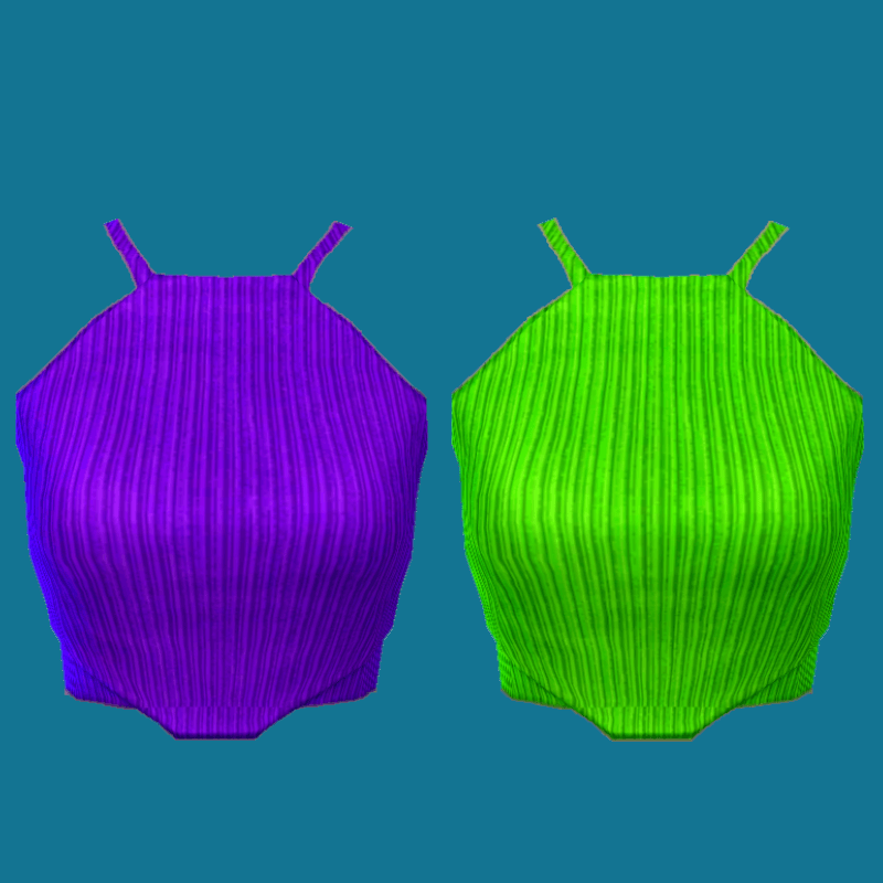 Bright Neon Ribbed Tank Top - Gallery - The Sims 4 Create a Sim ...