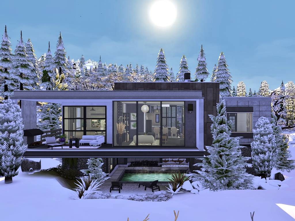 Modern Winter House - Gallery - The Sims 4 Rooms / Lots - CurseForge