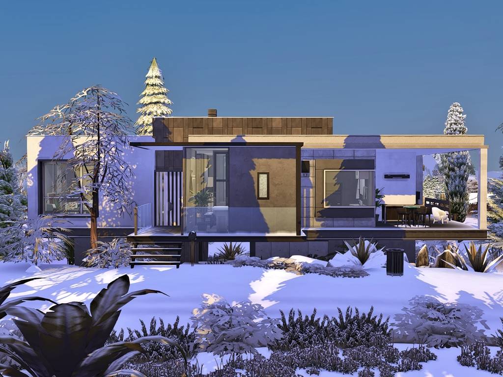 Modern Winter House - Gallery - The Sims 4 Rooms / Lots - CurseForge