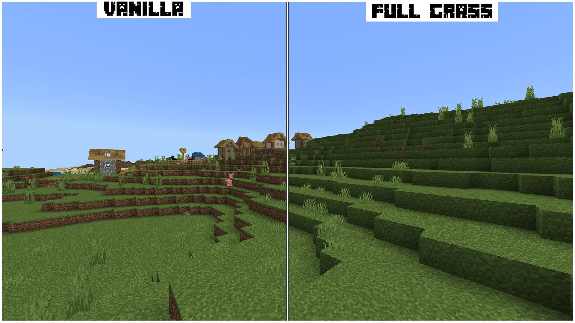 Full Grass Texture Pack | 5 Sides & All sides Mode! - Gallery - Minecraft Bedrock Addons ...