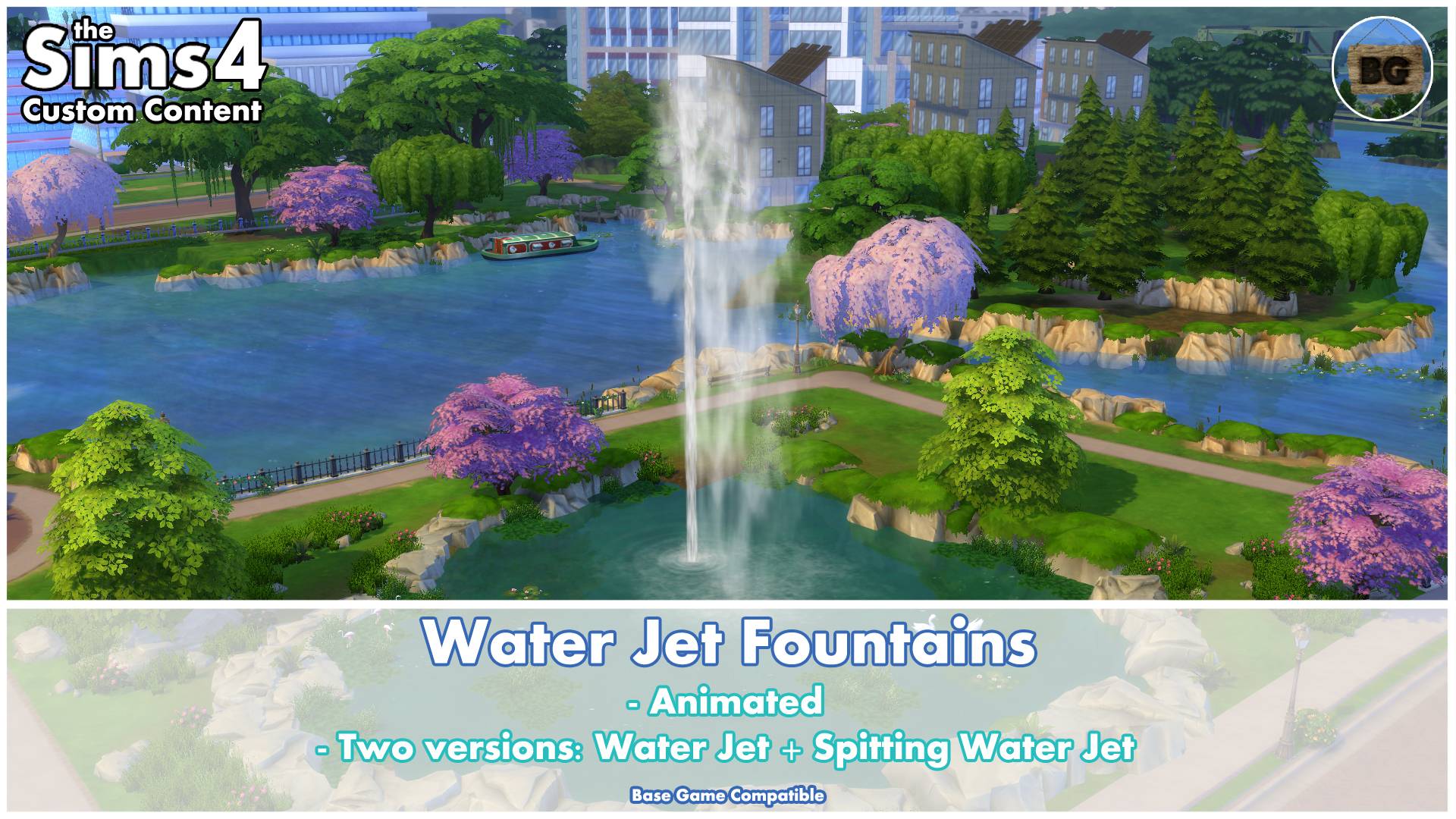 Water Jet Fountains ~ Animated - The Sims 4 Build / Buy - CurseForge