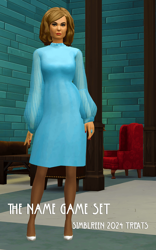 The Name Game Dress - Gallery - The Sims 4 Create a Sim - CurseForge