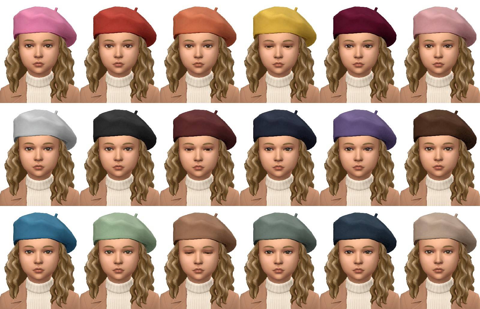 BLAIRE - kids hat - Gallery - The Sims 4 Create a Sim - CurseForge