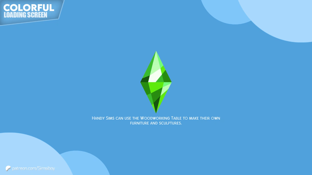 Colorful (Loading Screen) [Blue] - The Sims 4 Mods - CurseForge