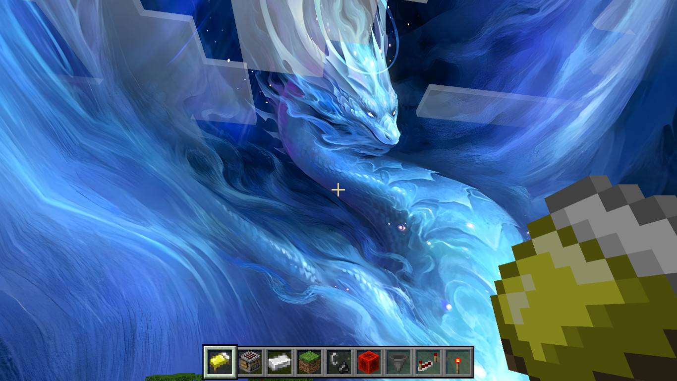 Blue dragon sky overlay - Minecraft Bedrock Texture Packs - CurseForge