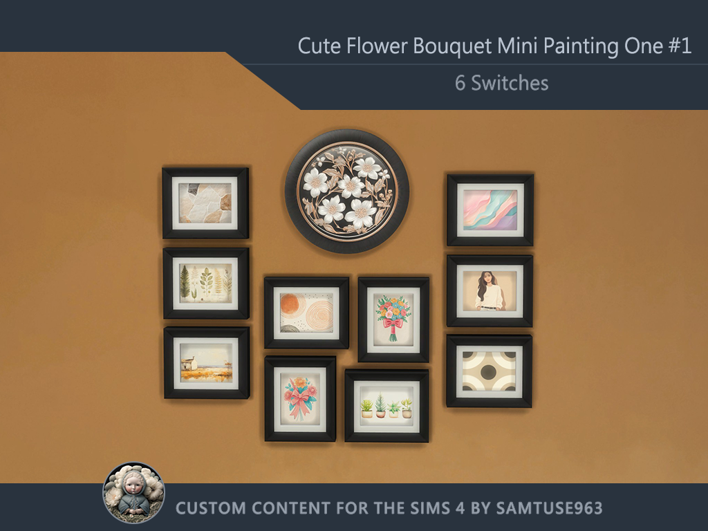 Cute Flower Bouquet Mini Painting One #1 Extra G Samtuse963 - Gallery ...