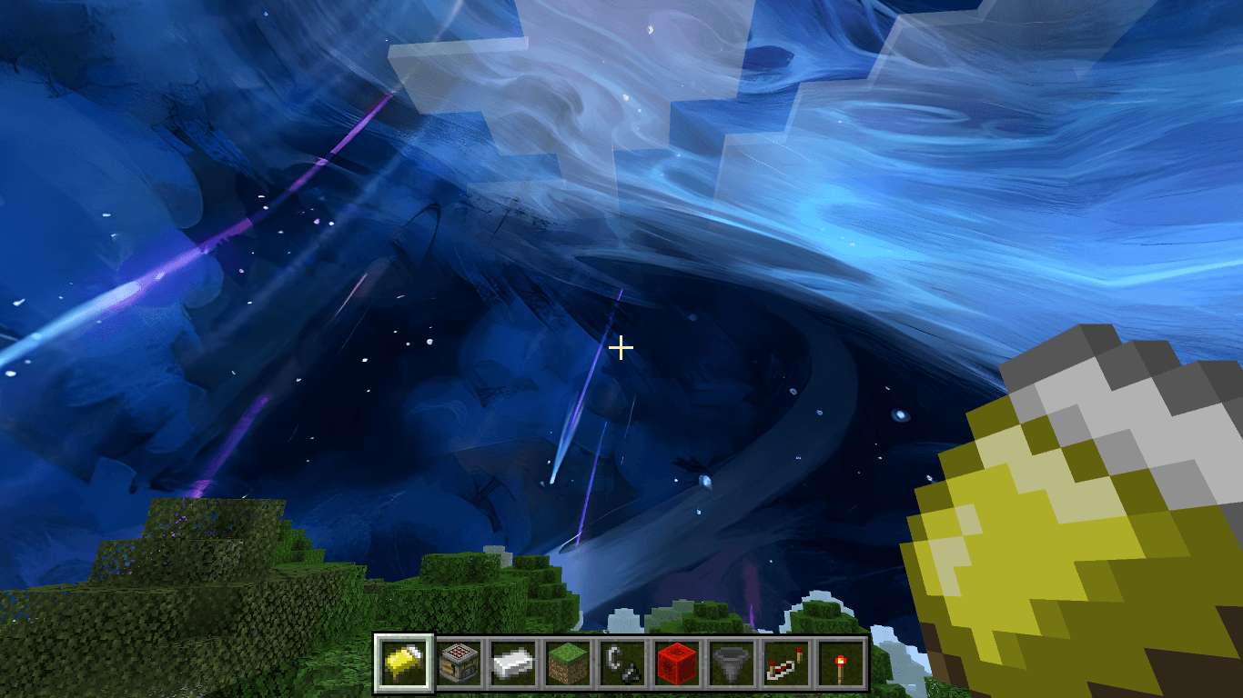 Blue dragon sky overlay - Minecraft Bedrock Texture Packs - CurseForge