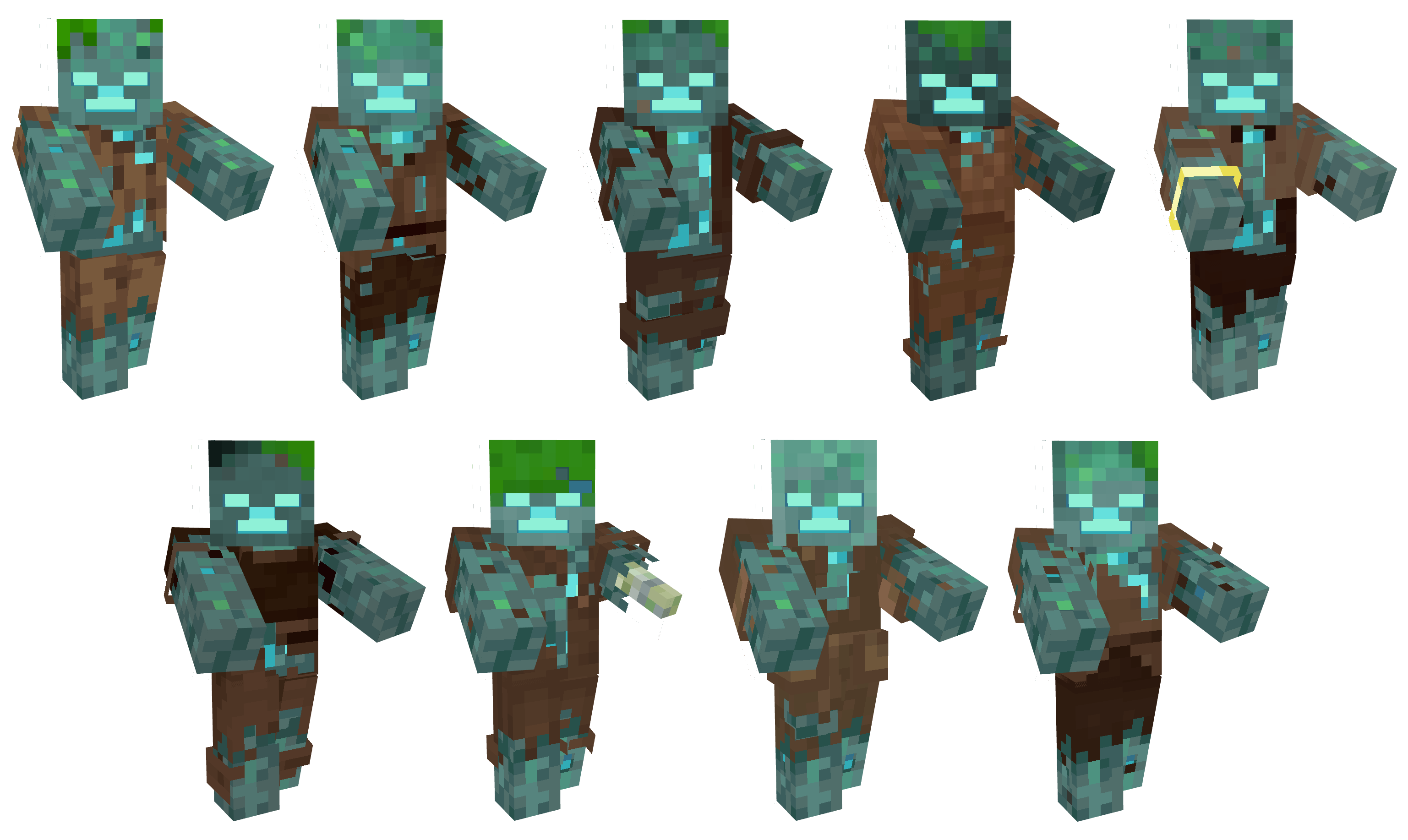 Minecraft Zombie Face Zombie Head Statue Minecraft Map