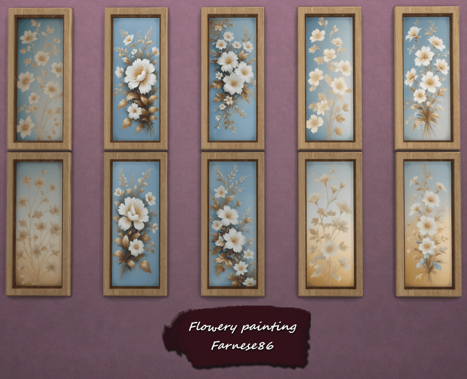 Flowery paintings - Gallery - The Sims 4 Build / Buy - CurseForge